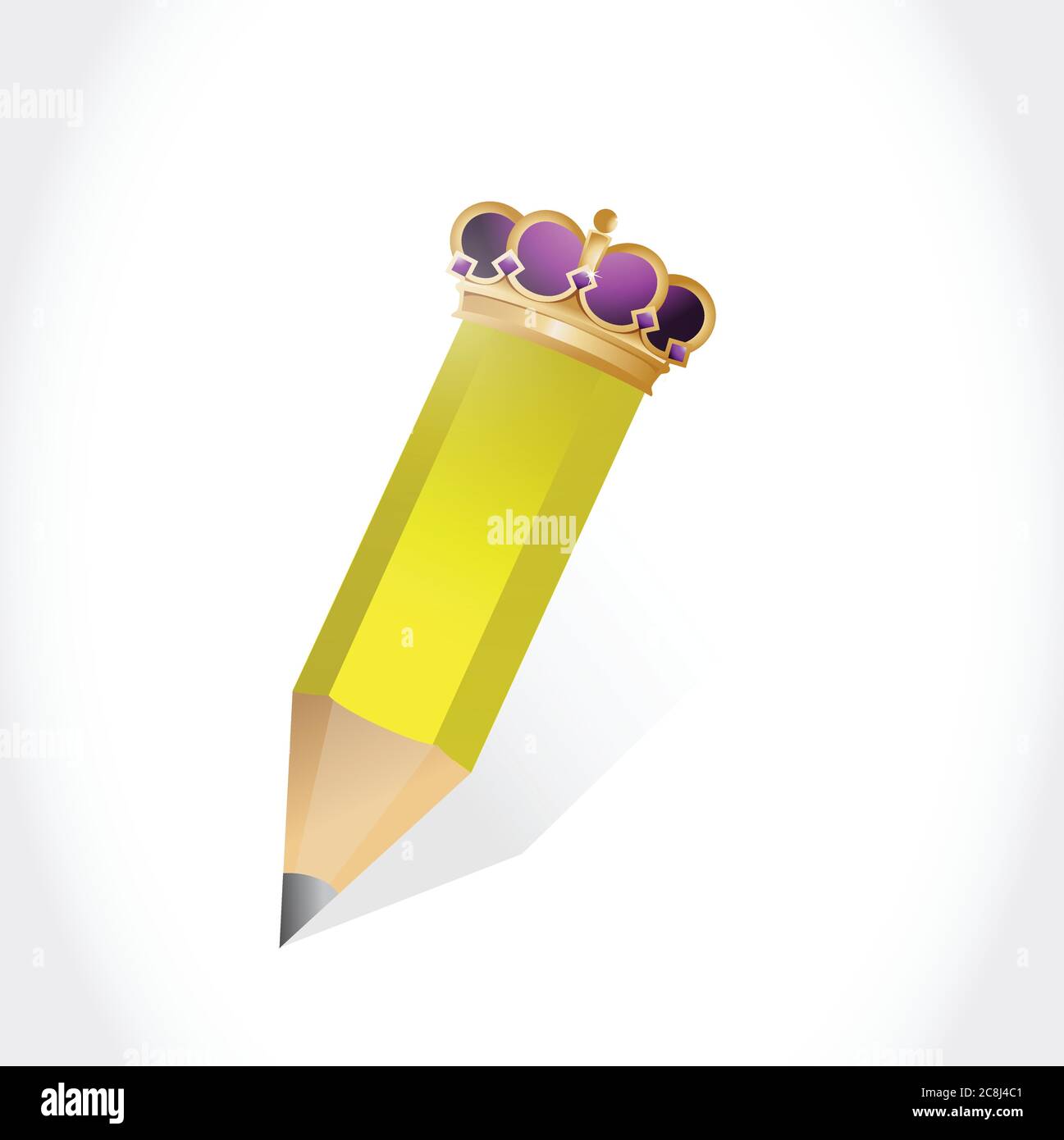 Crown illustration and pencil hi-res stock photography and images - Alamy