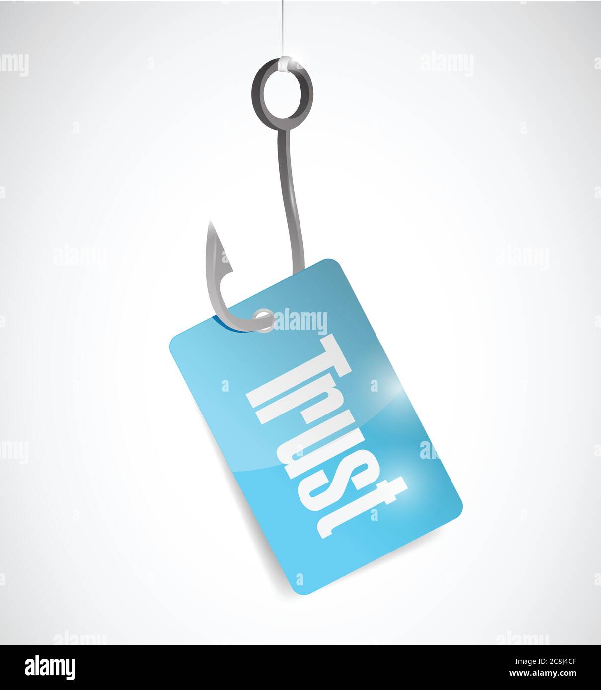 Hook trust tag illustration design over a white background Stock Vector ...