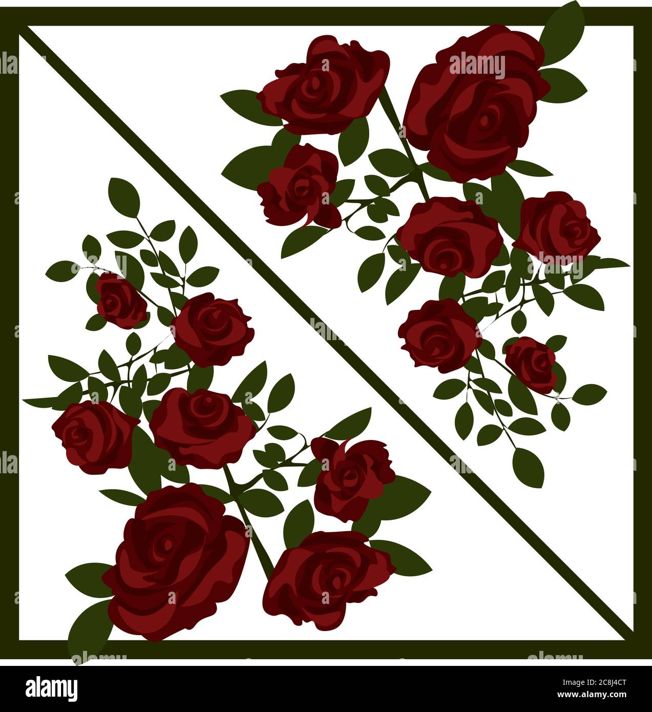 Retro fashion two beautiful Stock Vector Images - Alamy