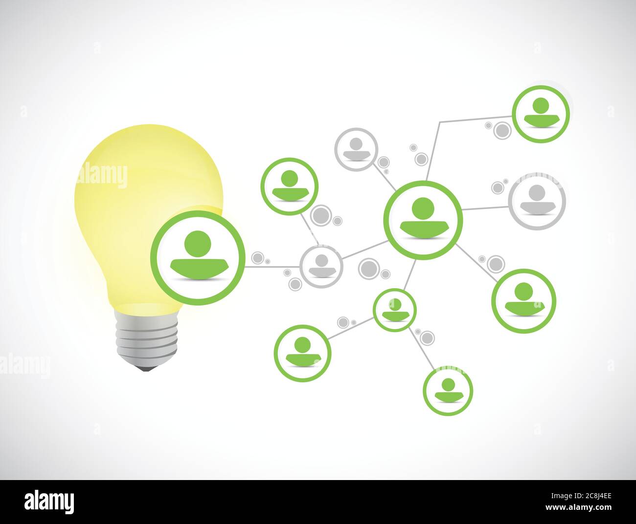 Idea people network illustration design over a white background Stock ...