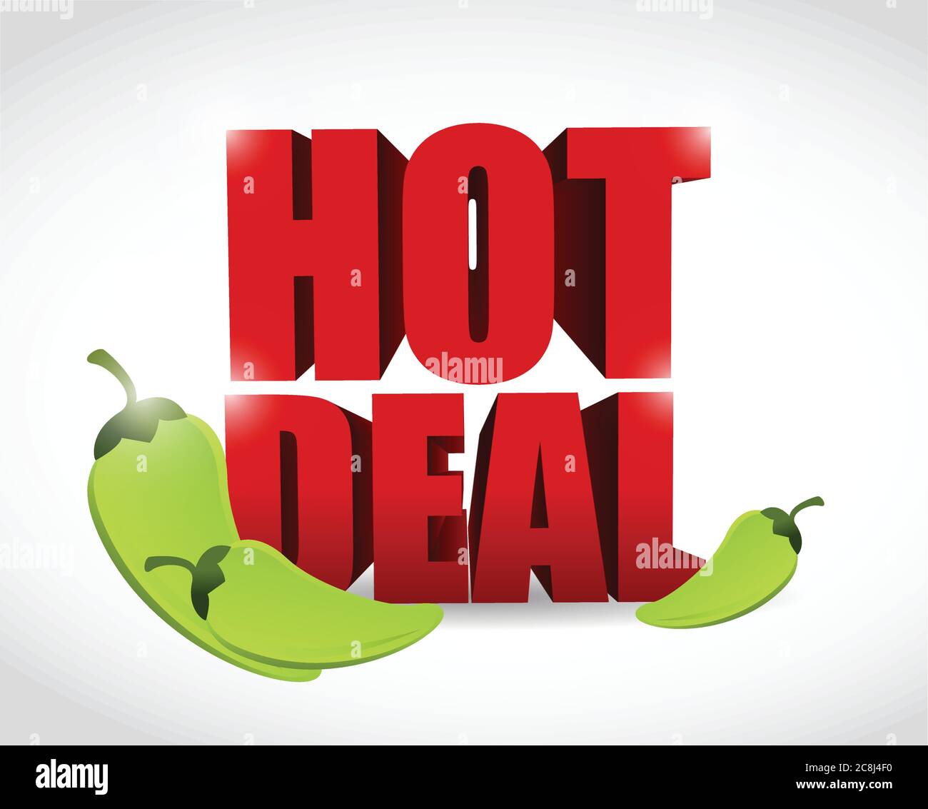 Hot deal sign illustration design over a white background Stock Vector ...