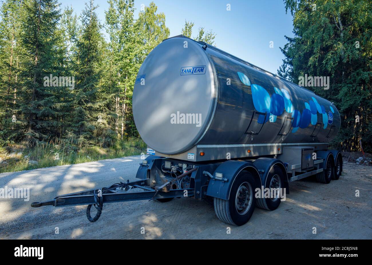 Stainless steel milk truck hi-res stock photography and images - Alamy