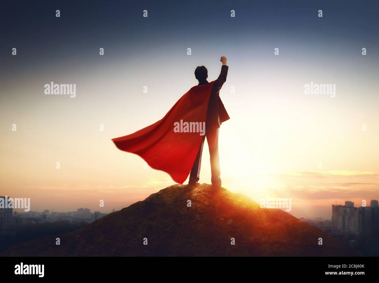 Superman in business suit hi-res stock photography and images - Alamy