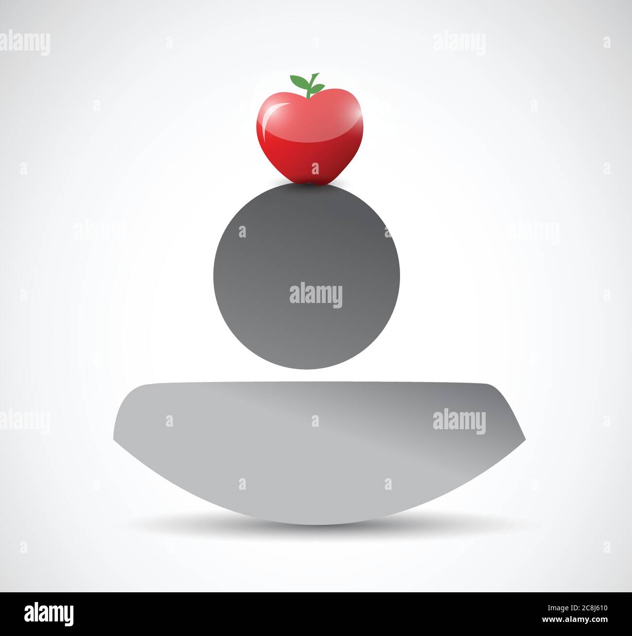 Avatar with apple illustration design over a white background Stock ...