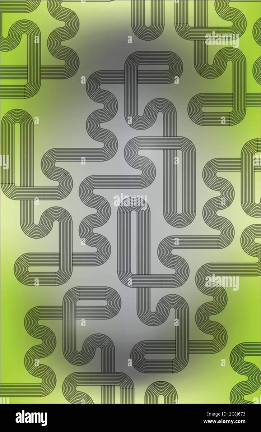 Green and grey abstract lines illustration design graphic background ...