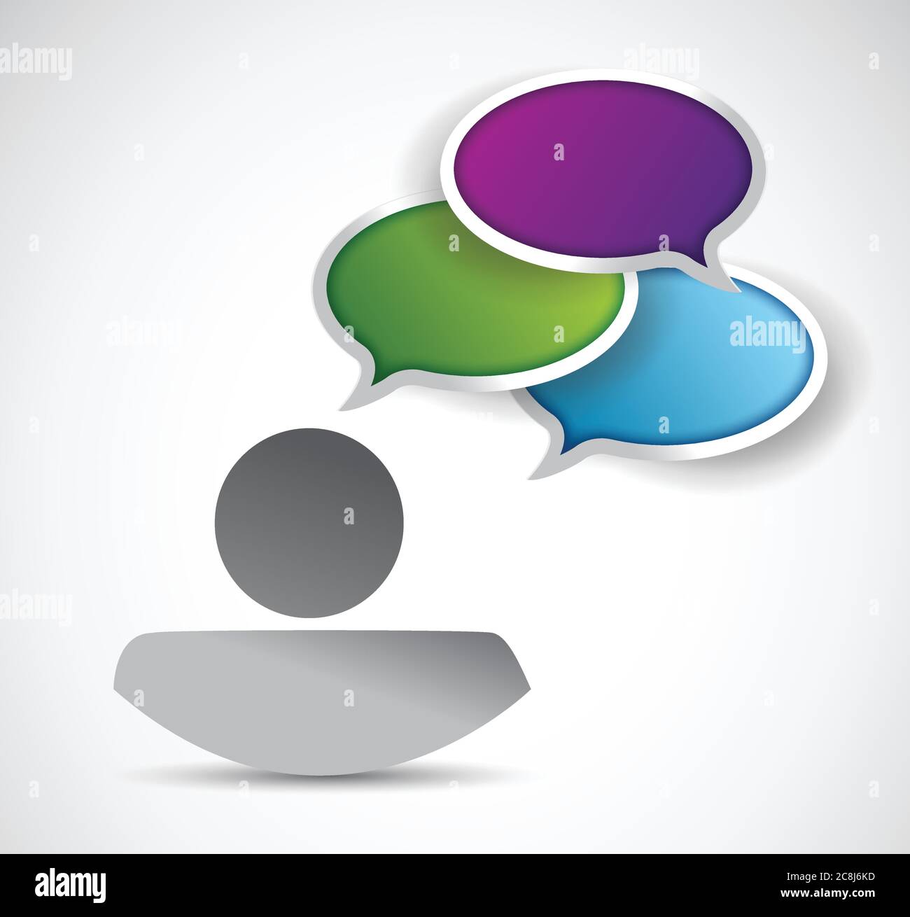 People communication concept illustration design over a white ...