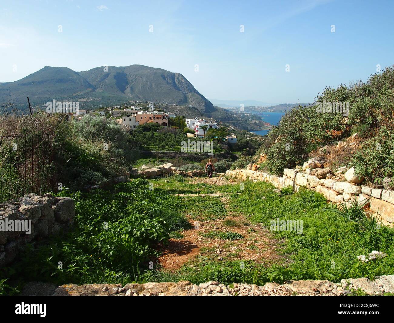 Old Roman road, Aptera, Crete Stock Photo - Alamy