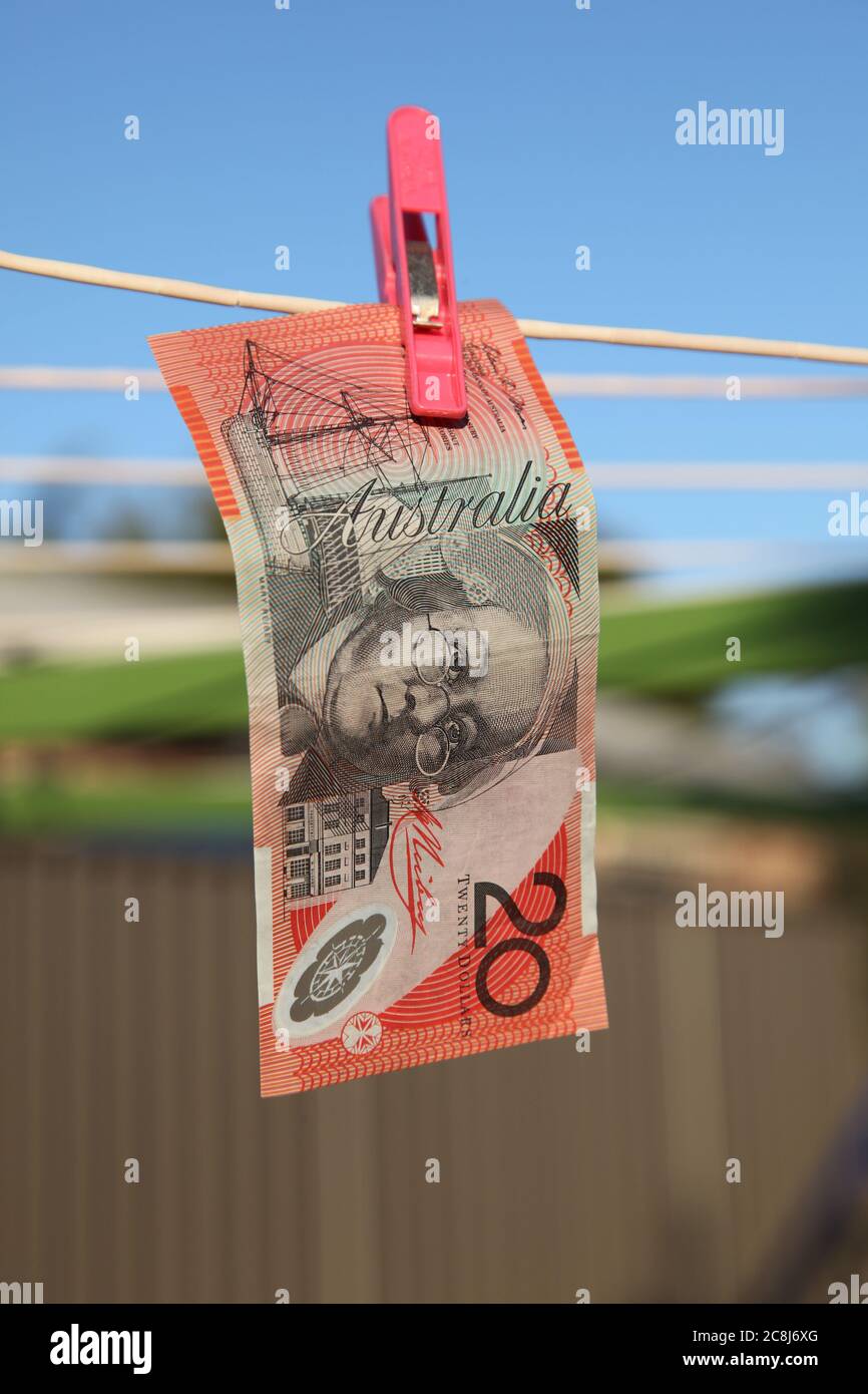 Australian twenty dollar note hi-res stock photography and images - Alamy