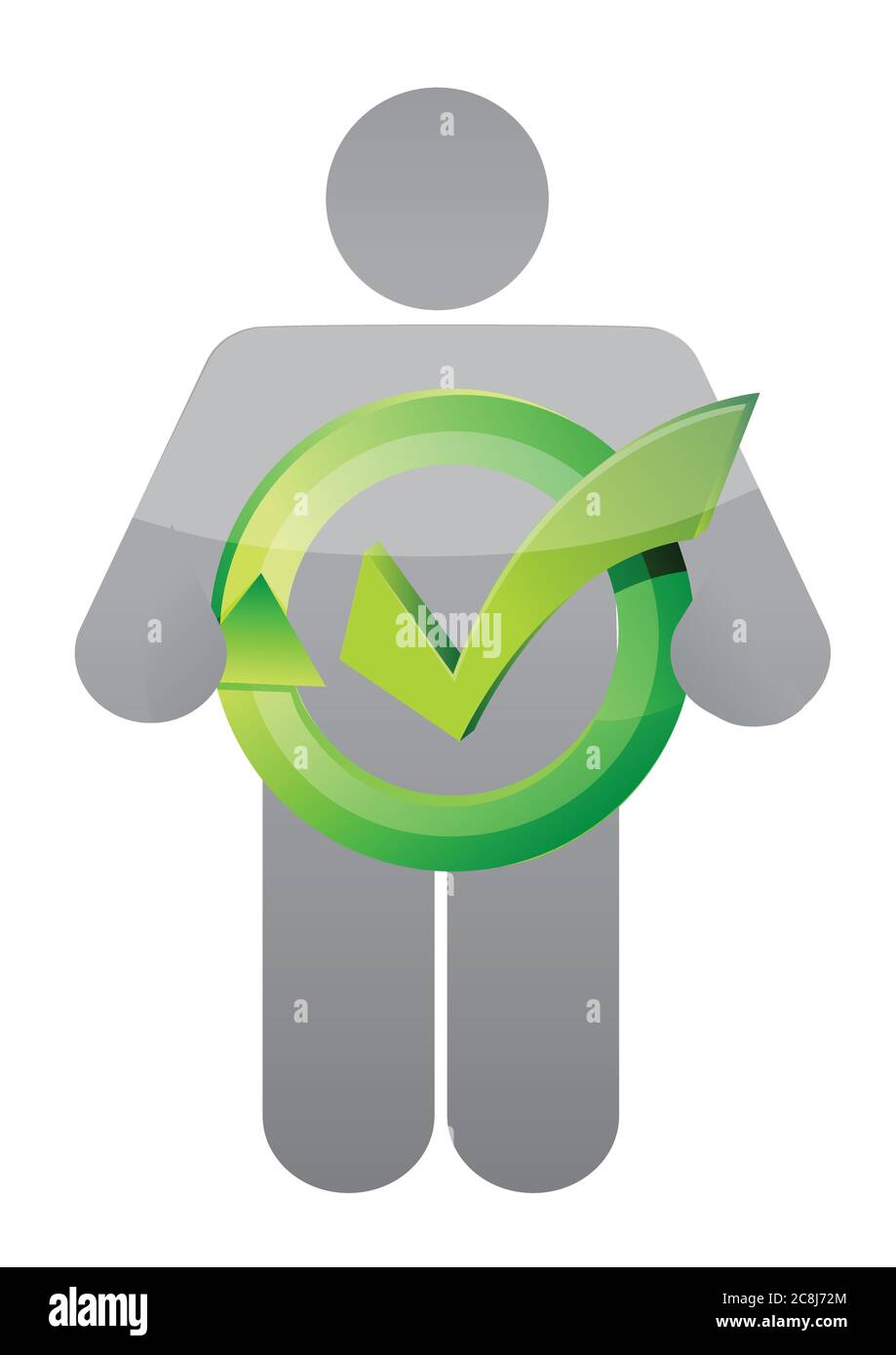 Icon and check mark. illustration design over a white background Stock ...