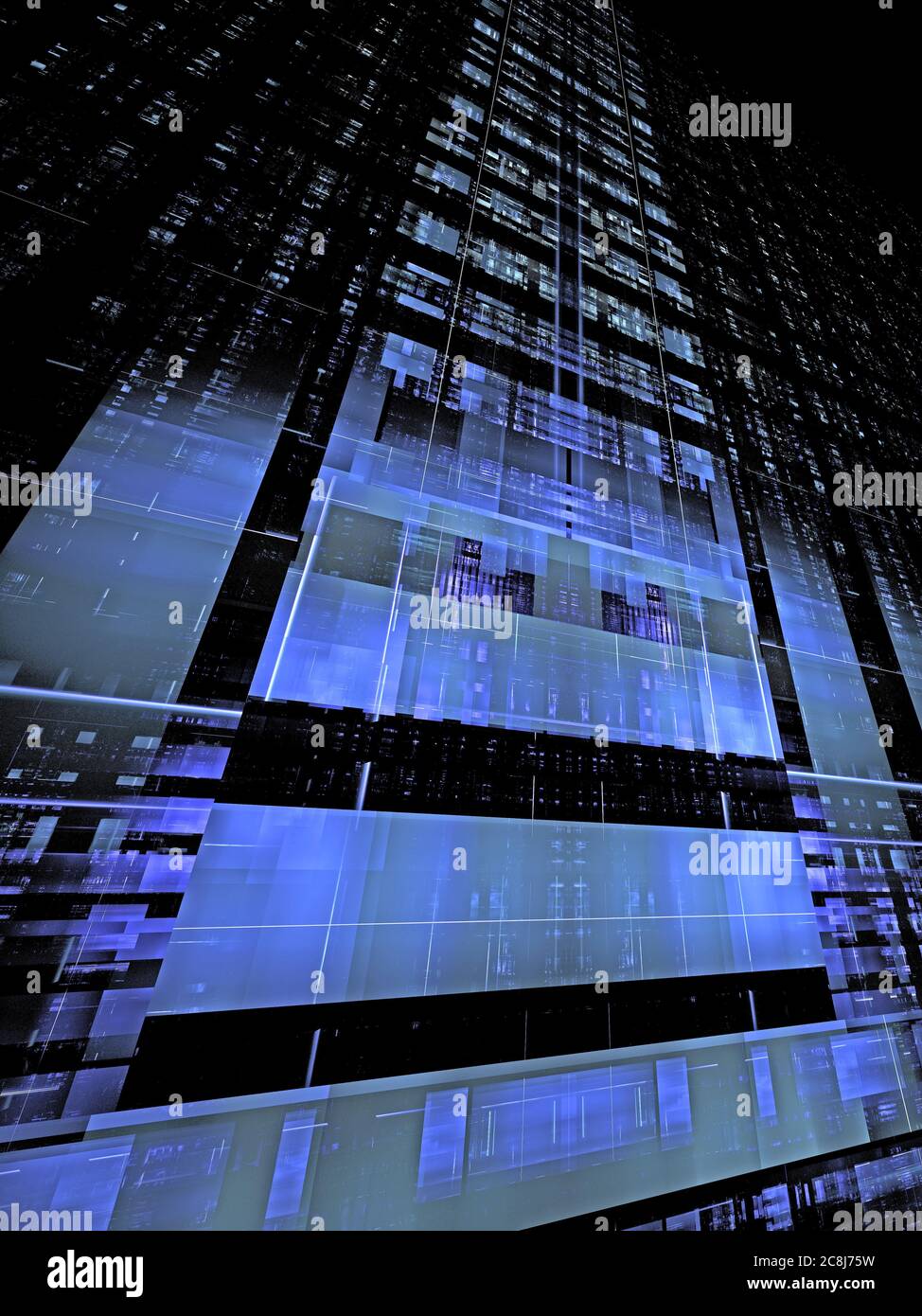 Fractal City Design - 3 dimensional graphic design structures for the ...