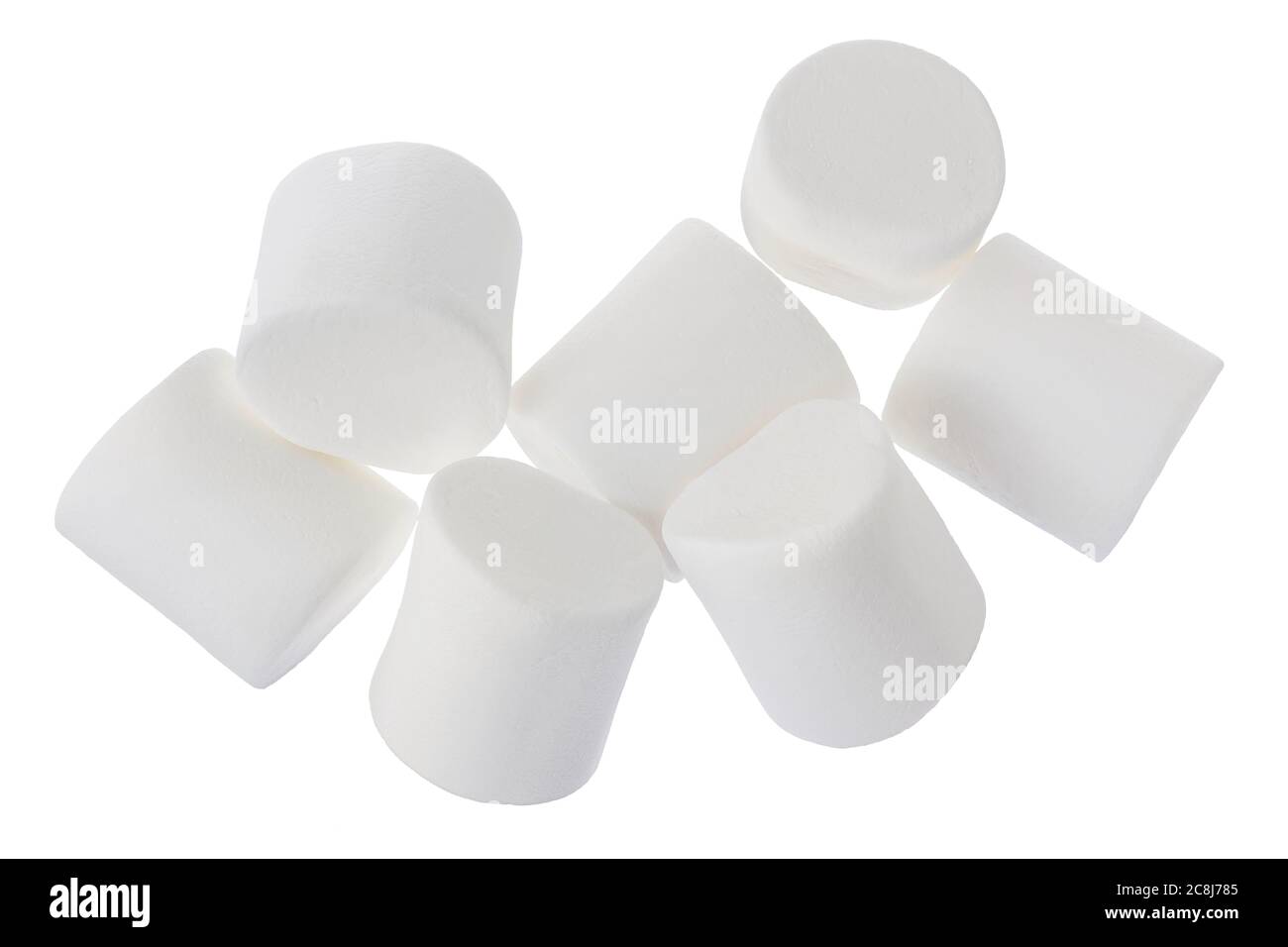 Marshmallow isolated on white background with clipping path and full ...