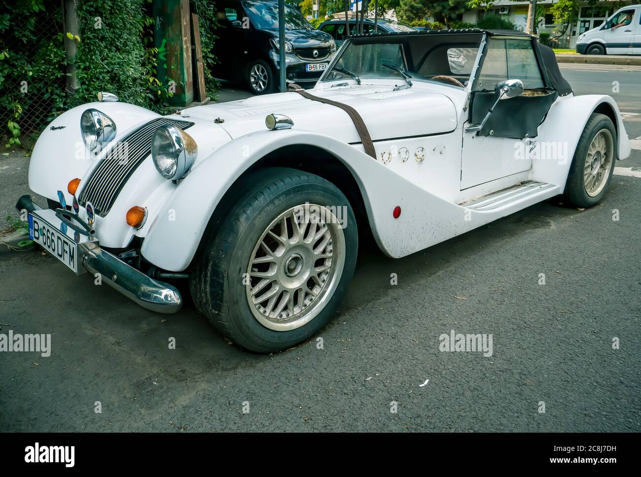 Bucharest/Romania - 07.15.2020: Morgan roadster classic vinatgte car ...