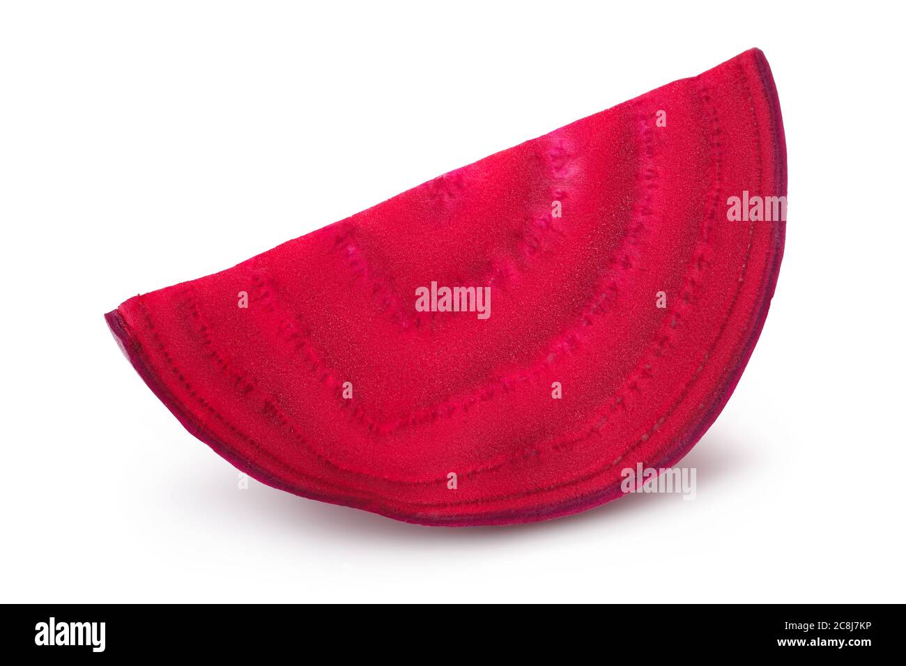 beetroot slice isolated on white background with clipping path and full ...