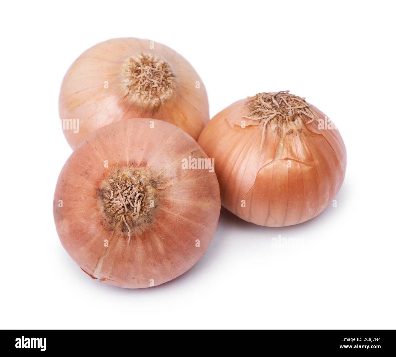 Group of big onions isolated on white background Stock Photo - Alamy