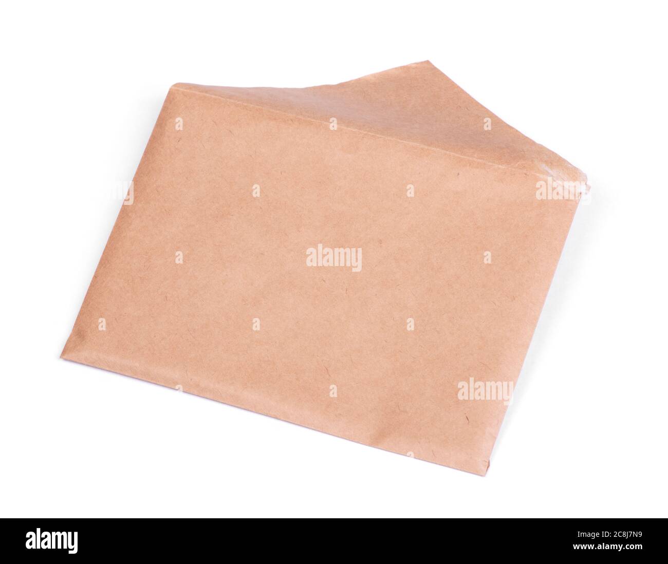Old vintage envelope isolated on white background Stock Photo - Alamy