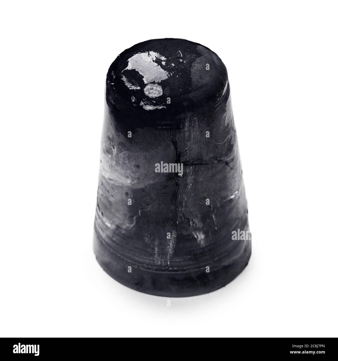 Ice cone isolated over white background Stock Photo - Alamy