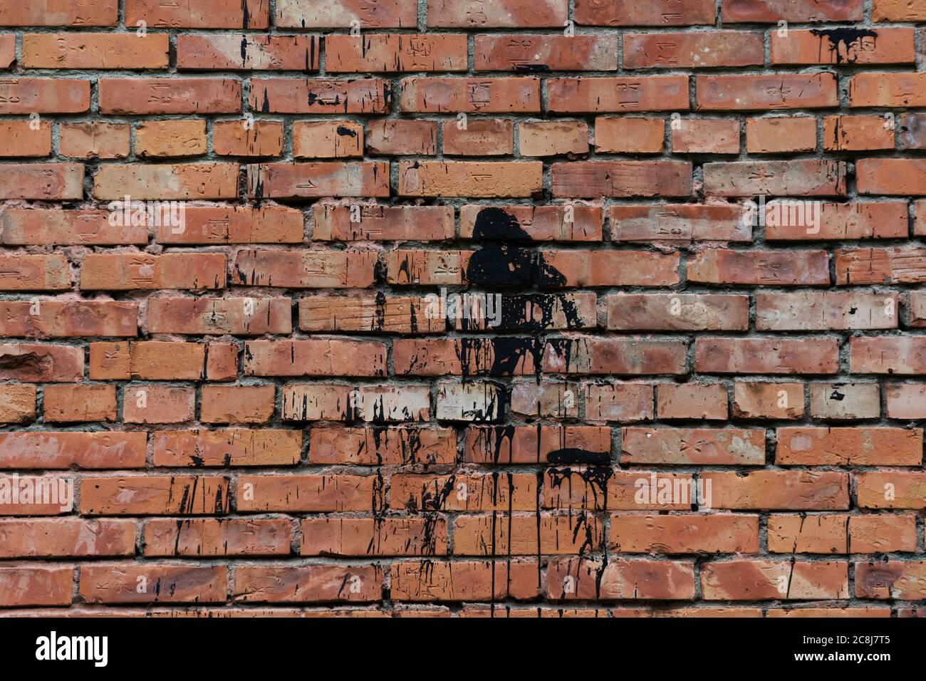 Weathered old brick texture. Damaged retro background Stock Photo - Alamy