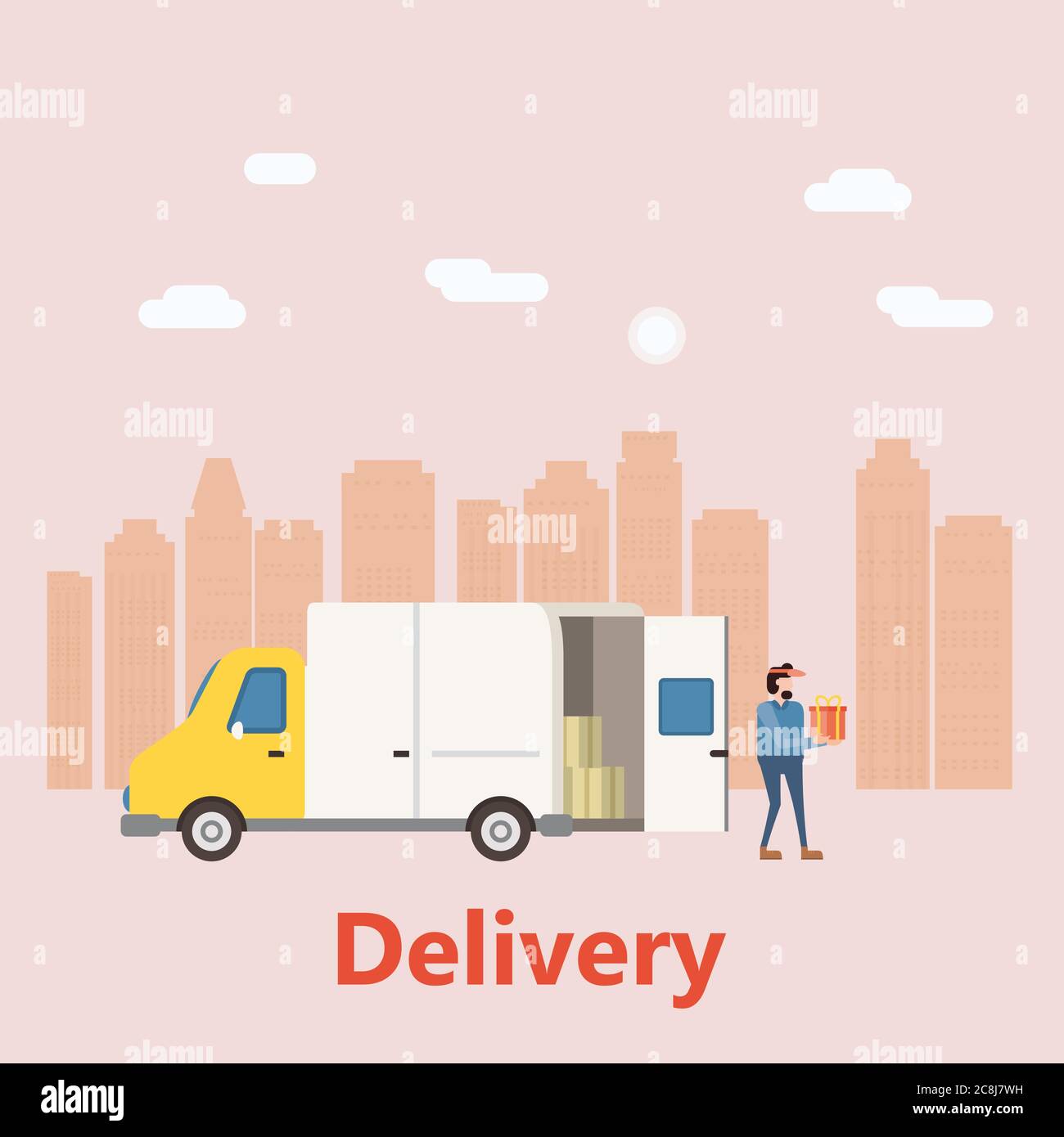 Shopping way Stock Vector Images - Alamy
