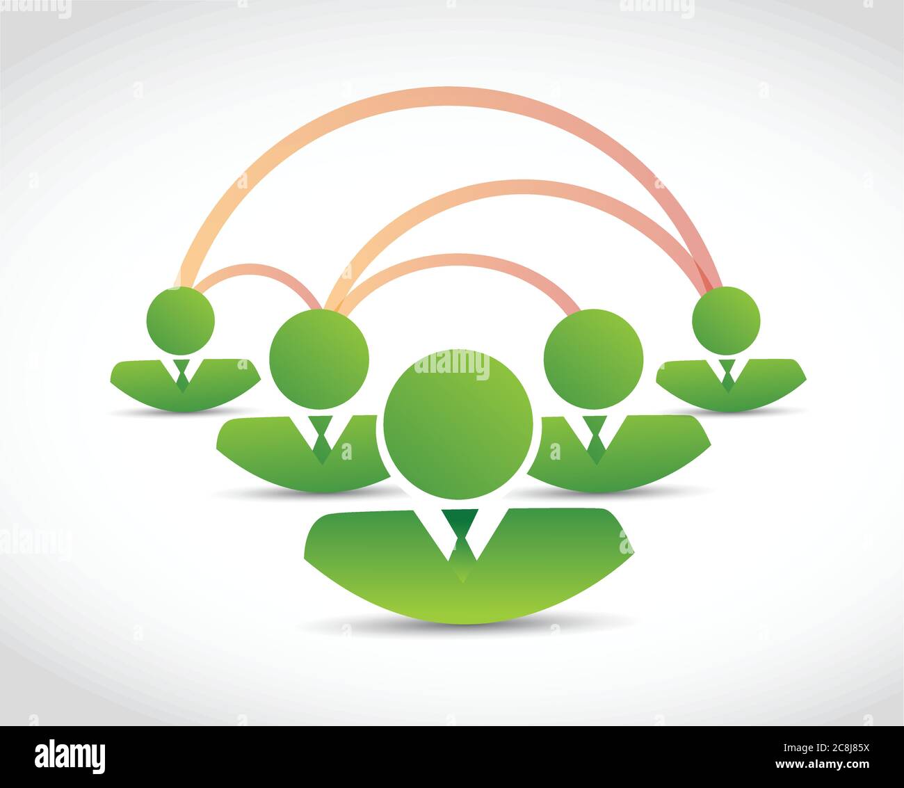 Business connections illustration design over a white background Stock ...