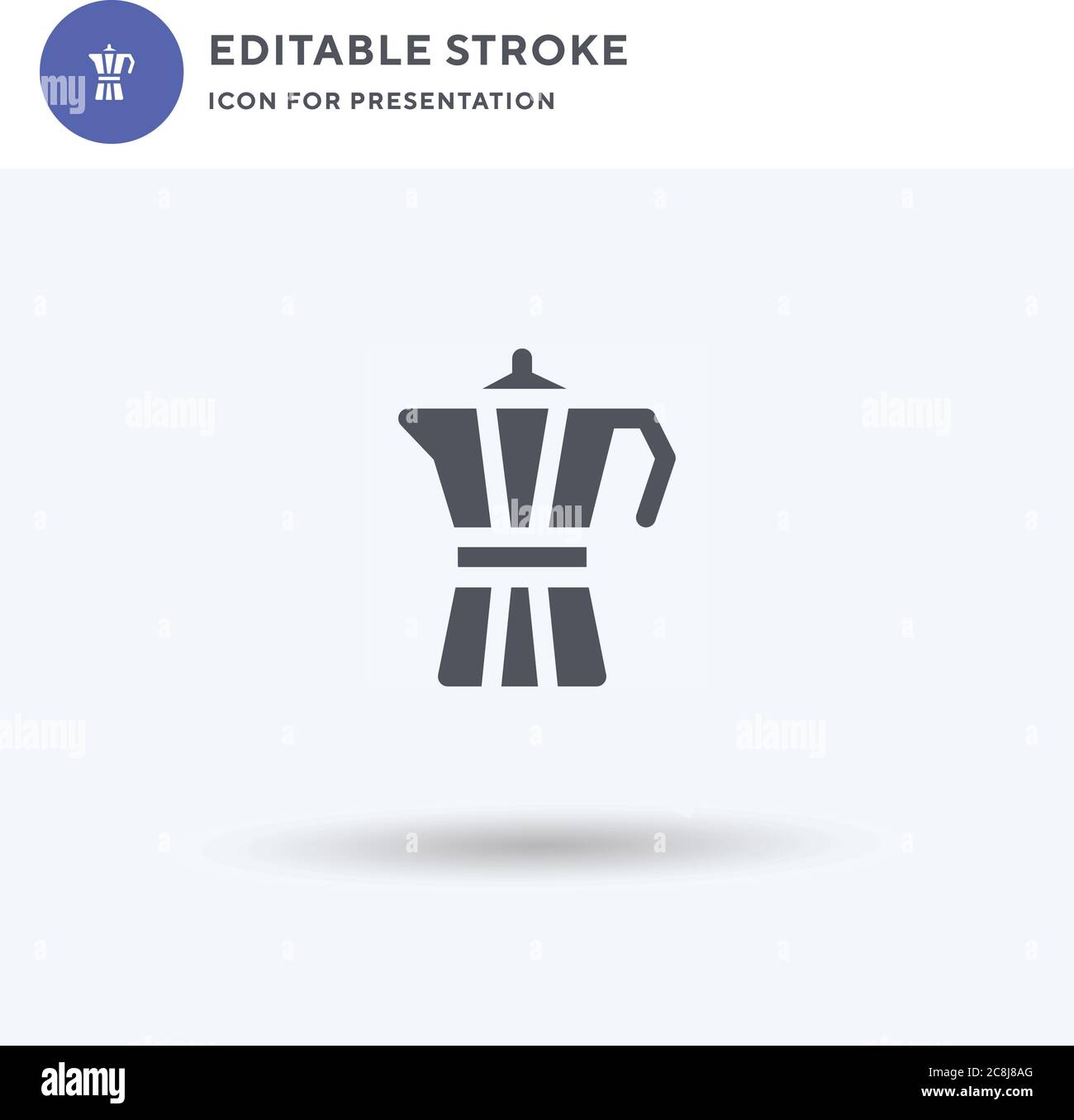 Percolator icon vector, filled flat sign, solid pictogram isolated on ...