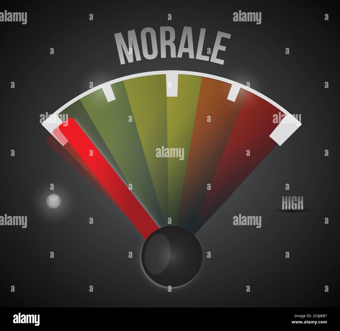 Low morale illustration design over a black background Stock Vector ...