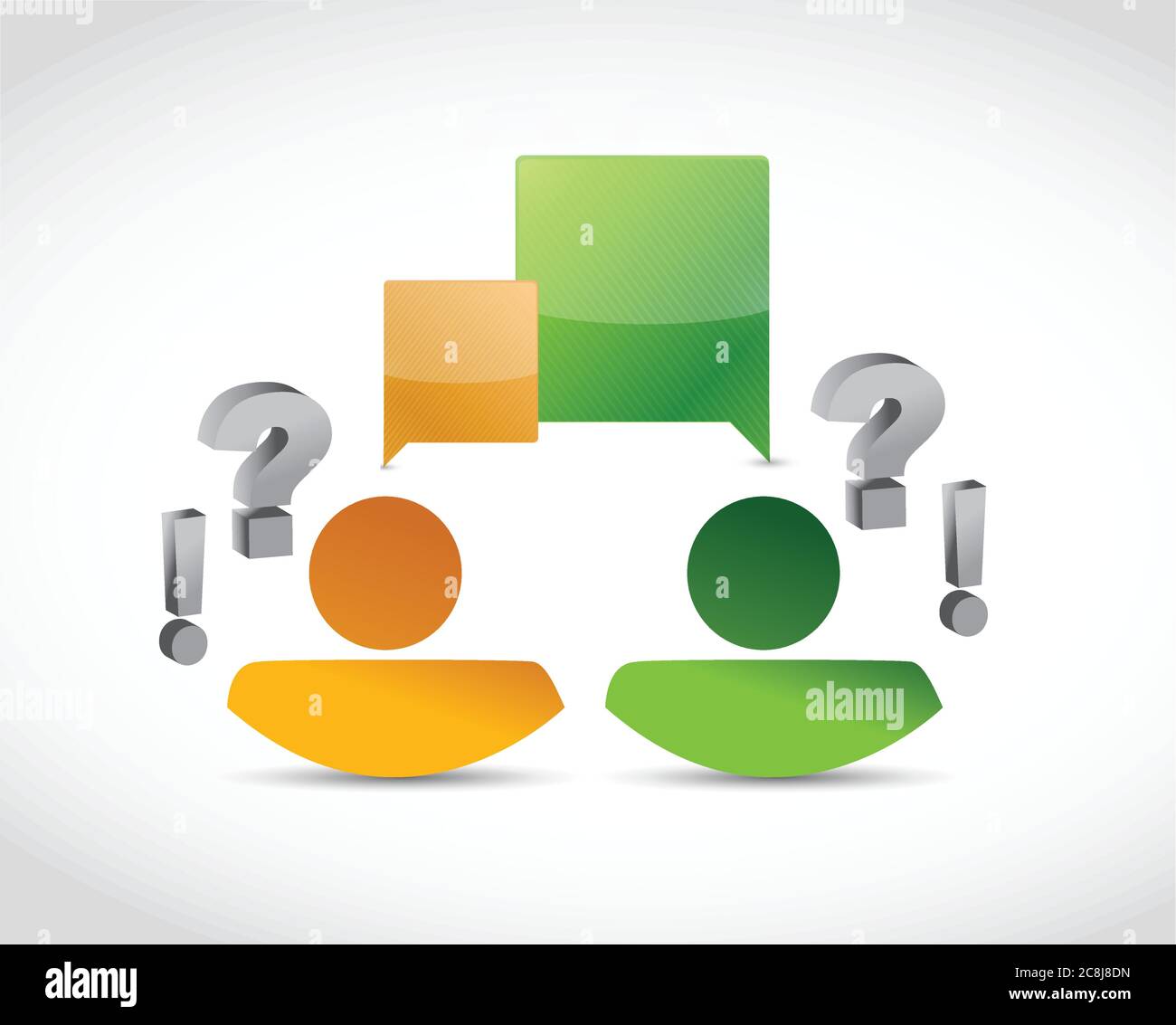Human face exclamation mark illustration hi-res stock photography and ...
