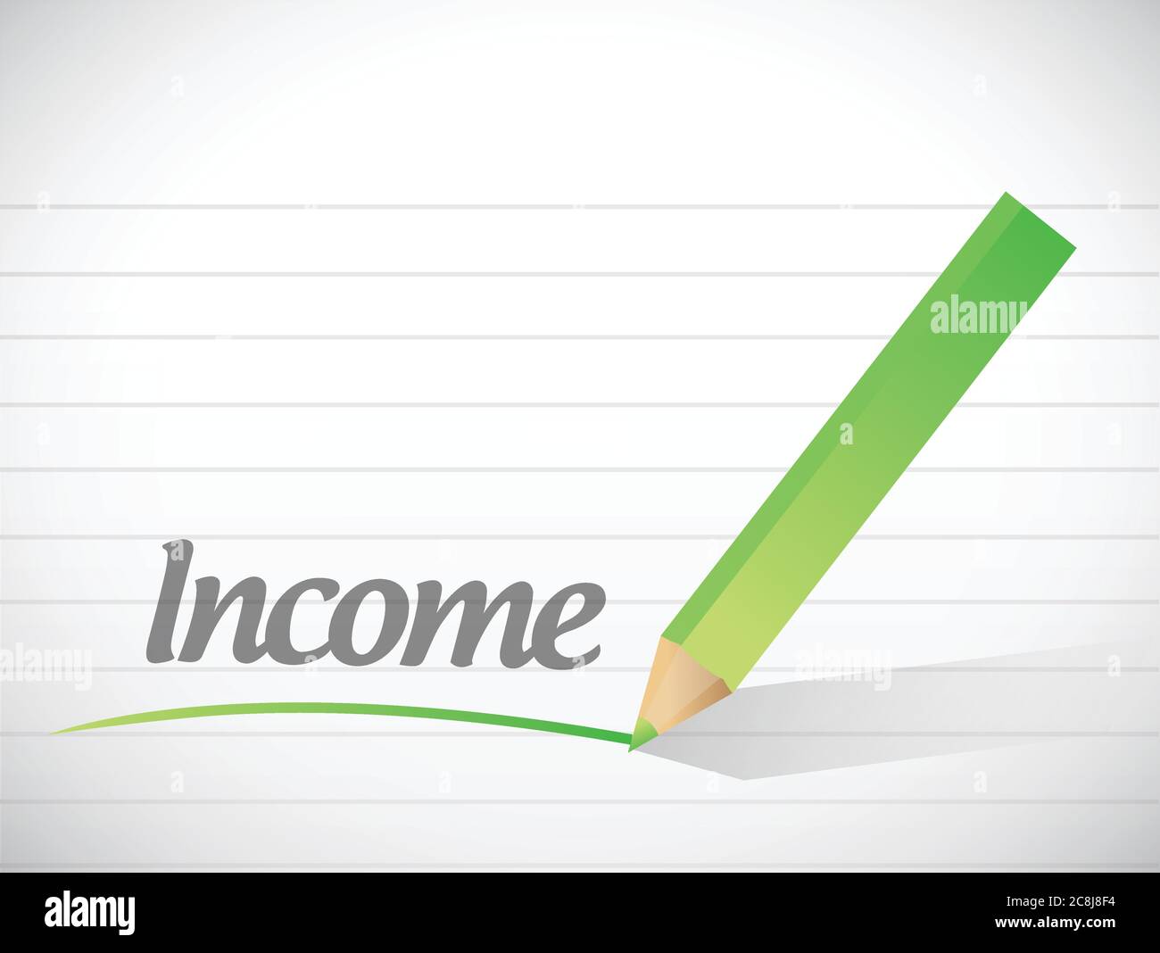 Income written message illustration design over a white background ...
