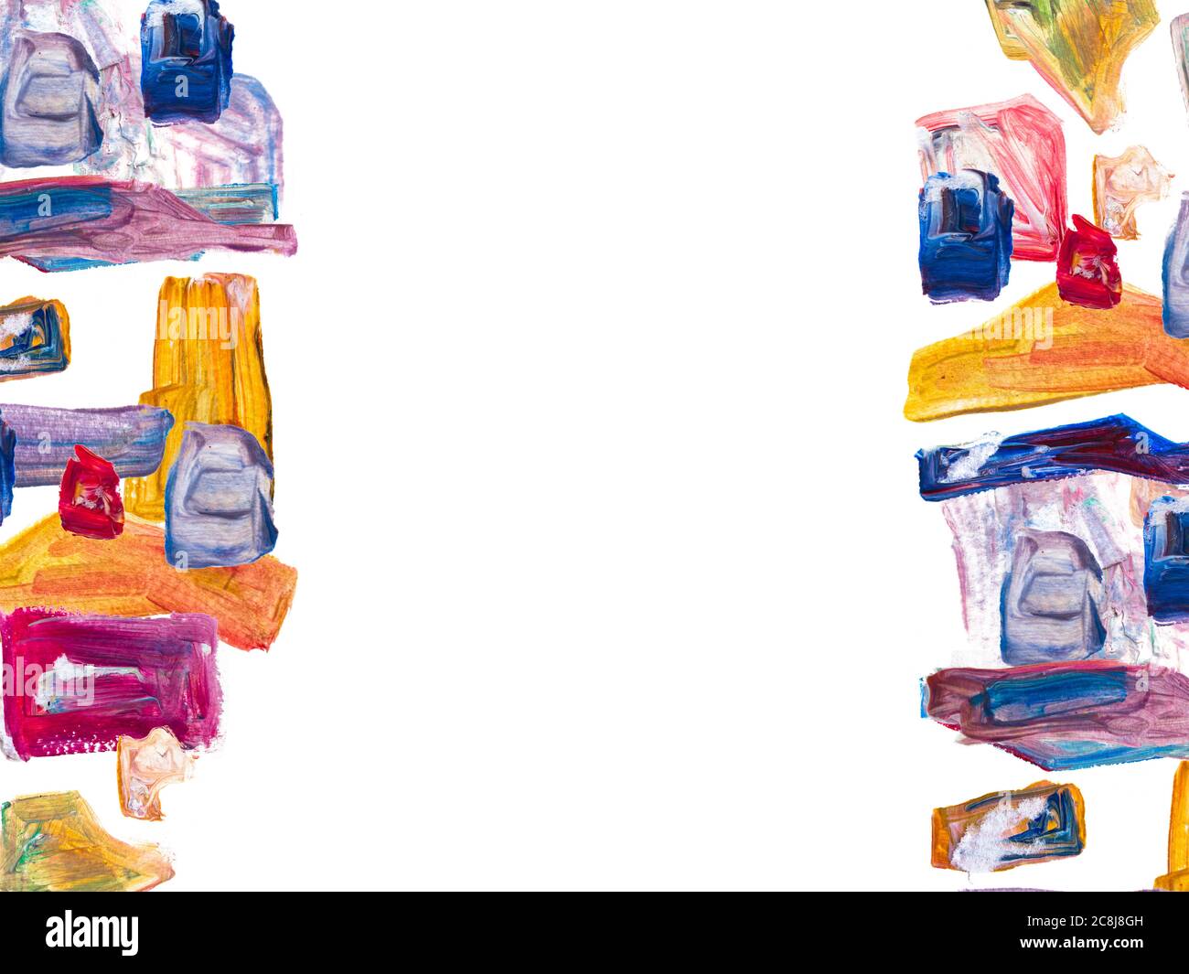 Hand drawn border and place for your text Stock Photo - Alamy