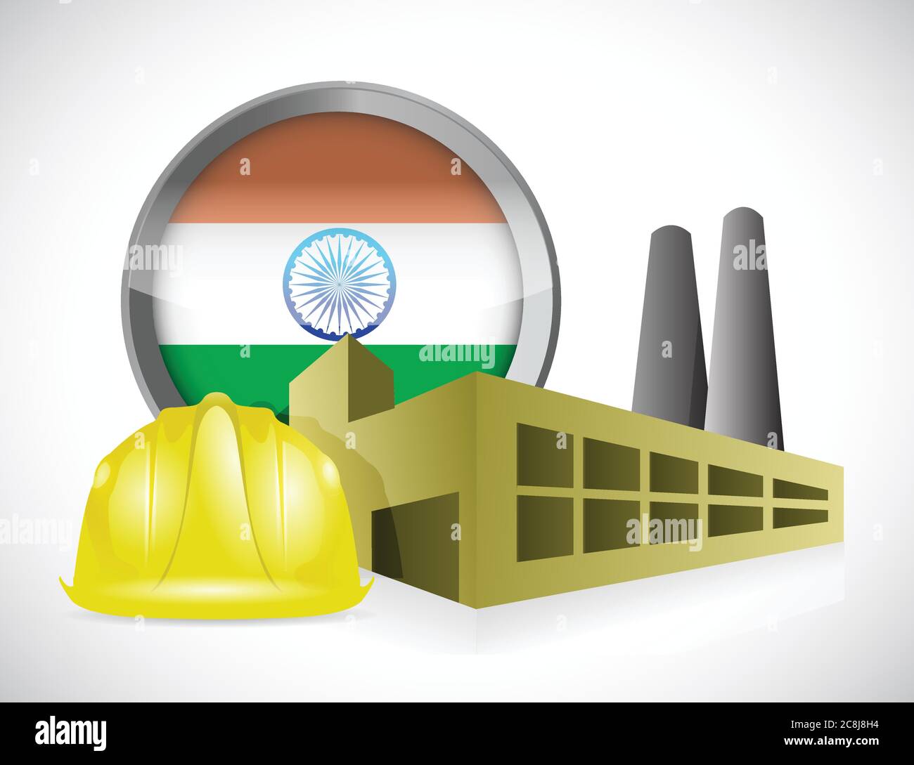 Indian industrial pollution Stock Vector Images - Alamy