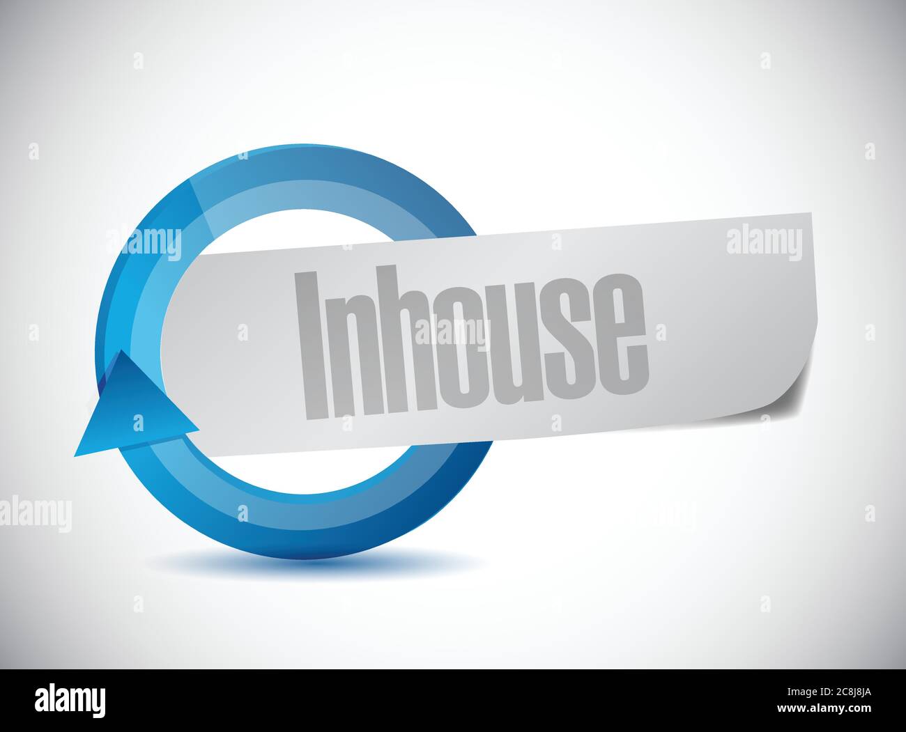 In-house cycle sign illustration design over a white background Stock ...