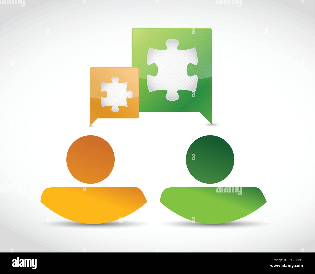 Avatar business people conversation. illustration design over a white ...
