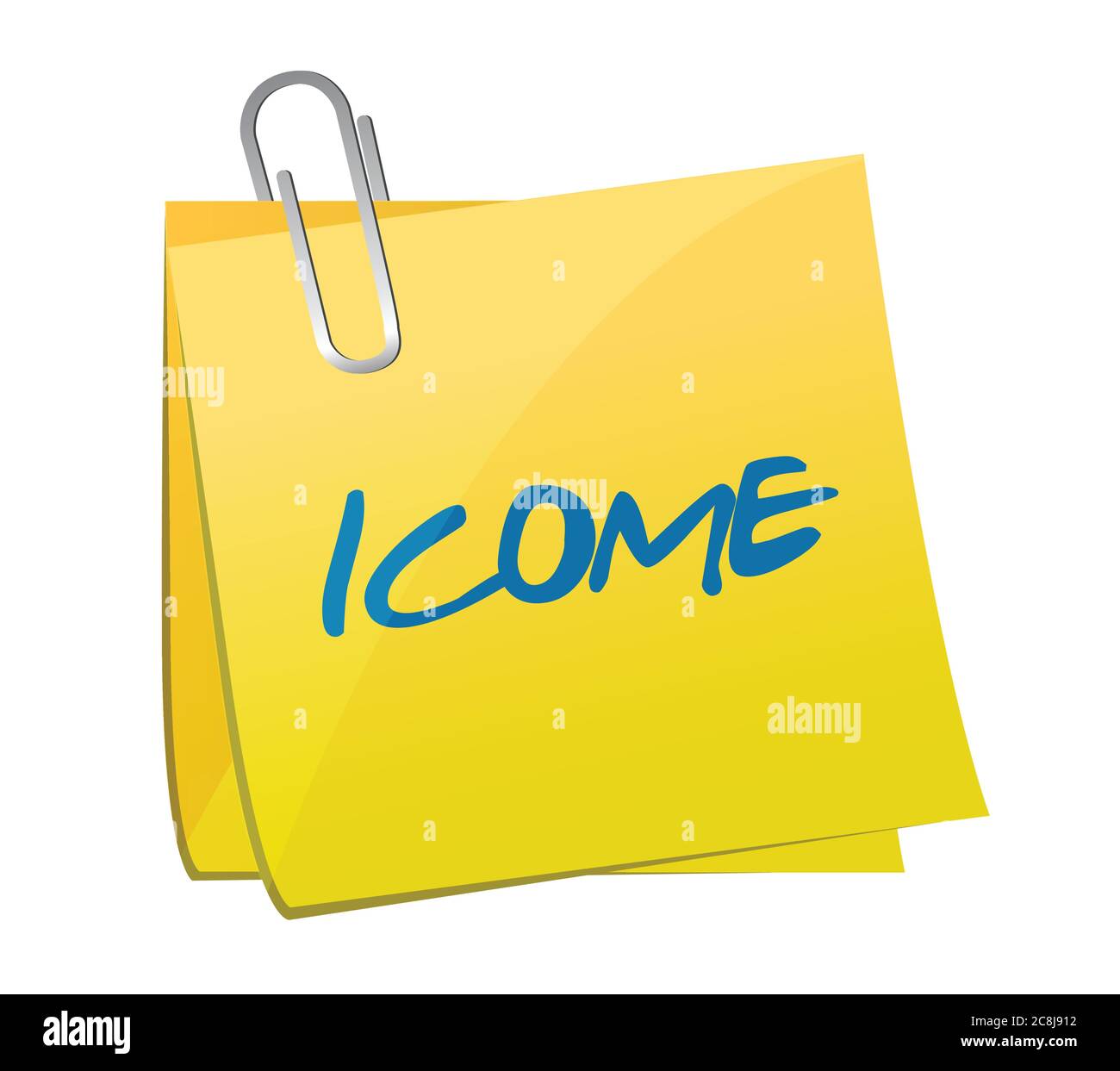 Income message post illustration design over a white background Stock ...