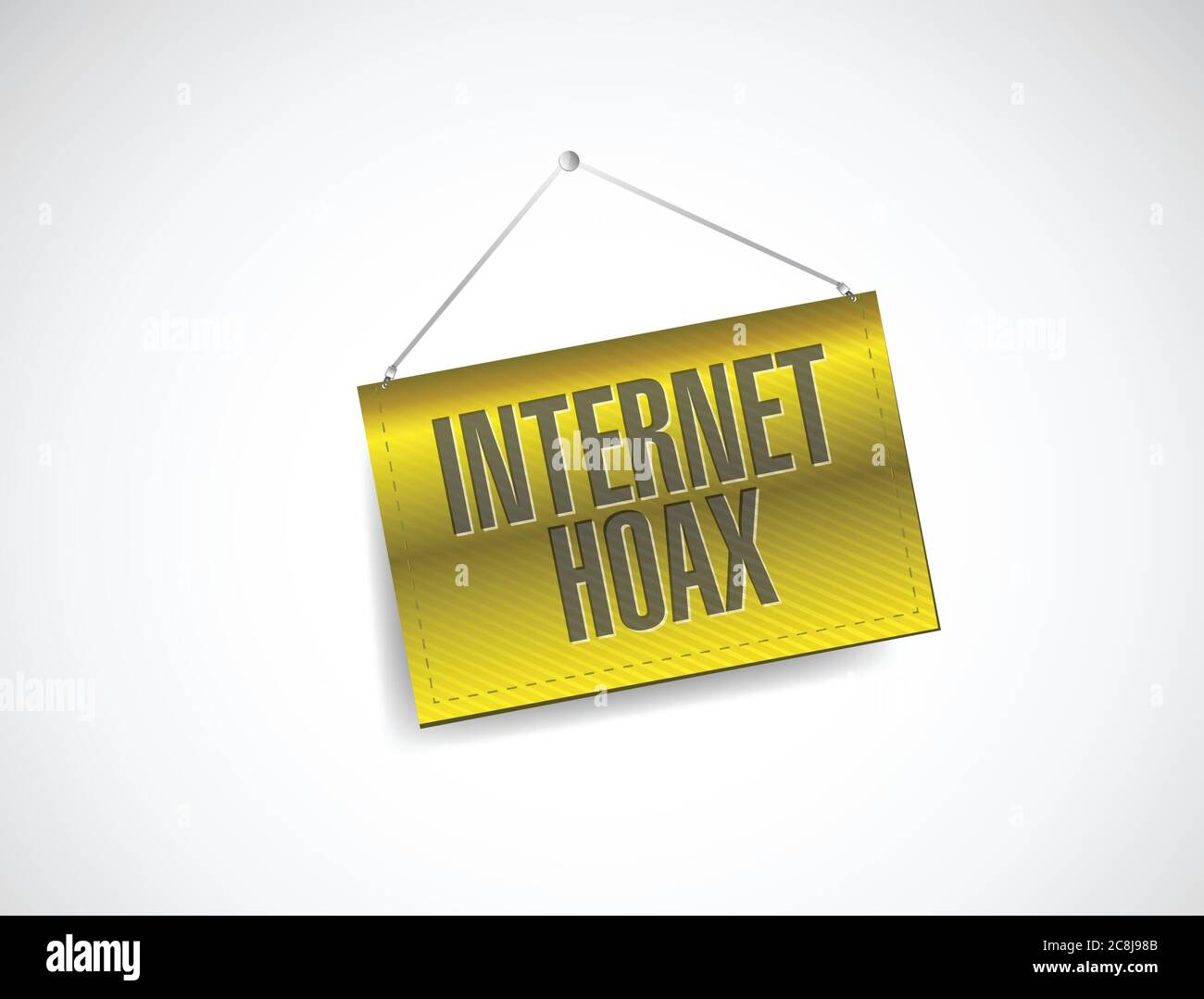 Internet hoax sign illustration design over a white background Stock ...
