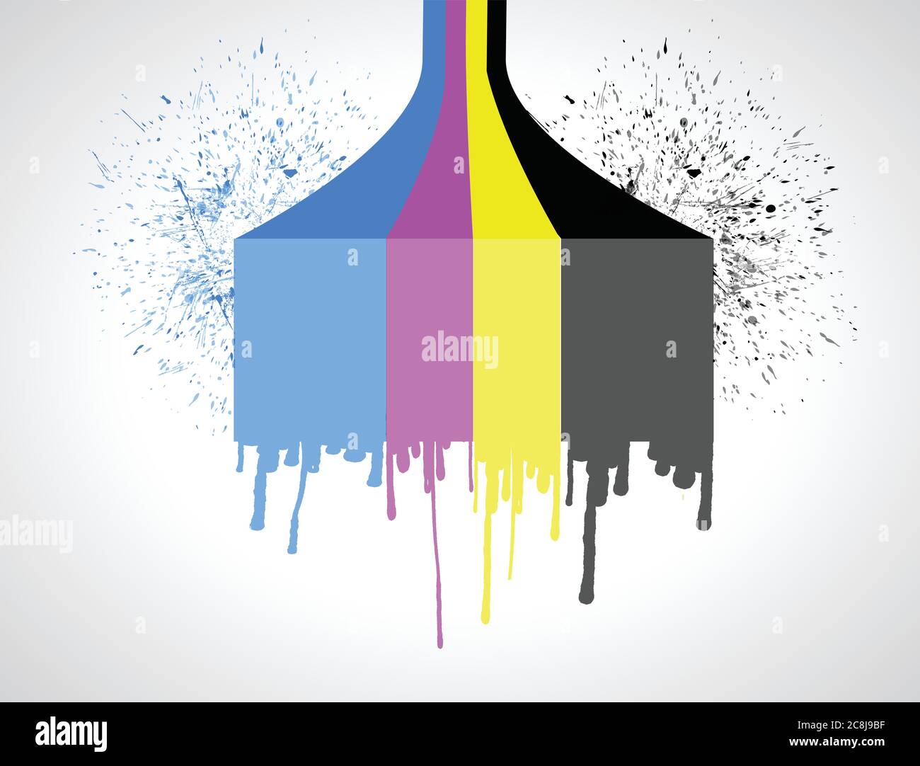 Cmyk ink drops Stock Vector Images - Alamy