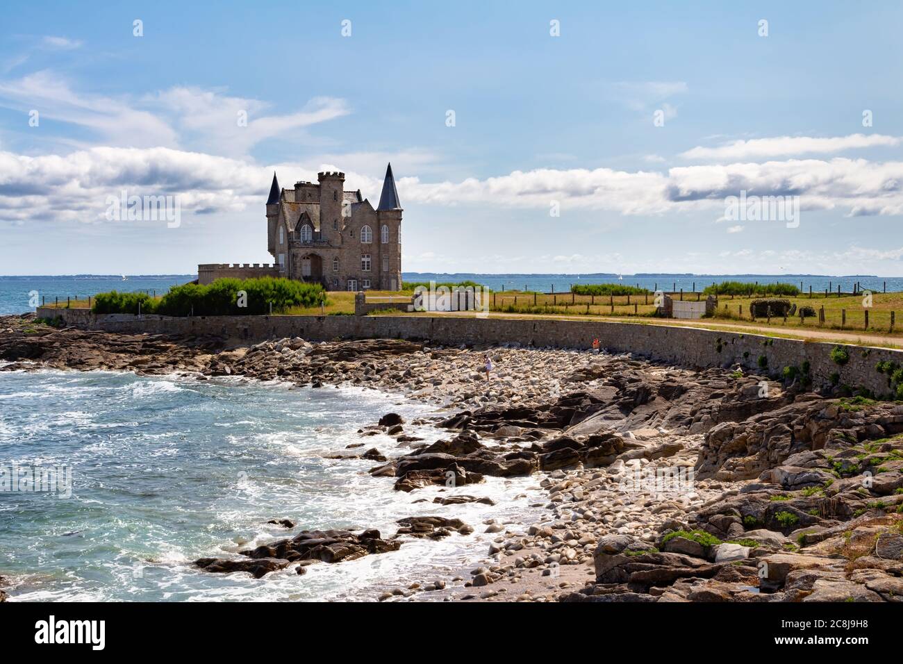 QUIBERON, BRITTANY, FRANCE: Point of the peninsula of Quiberon where is ...