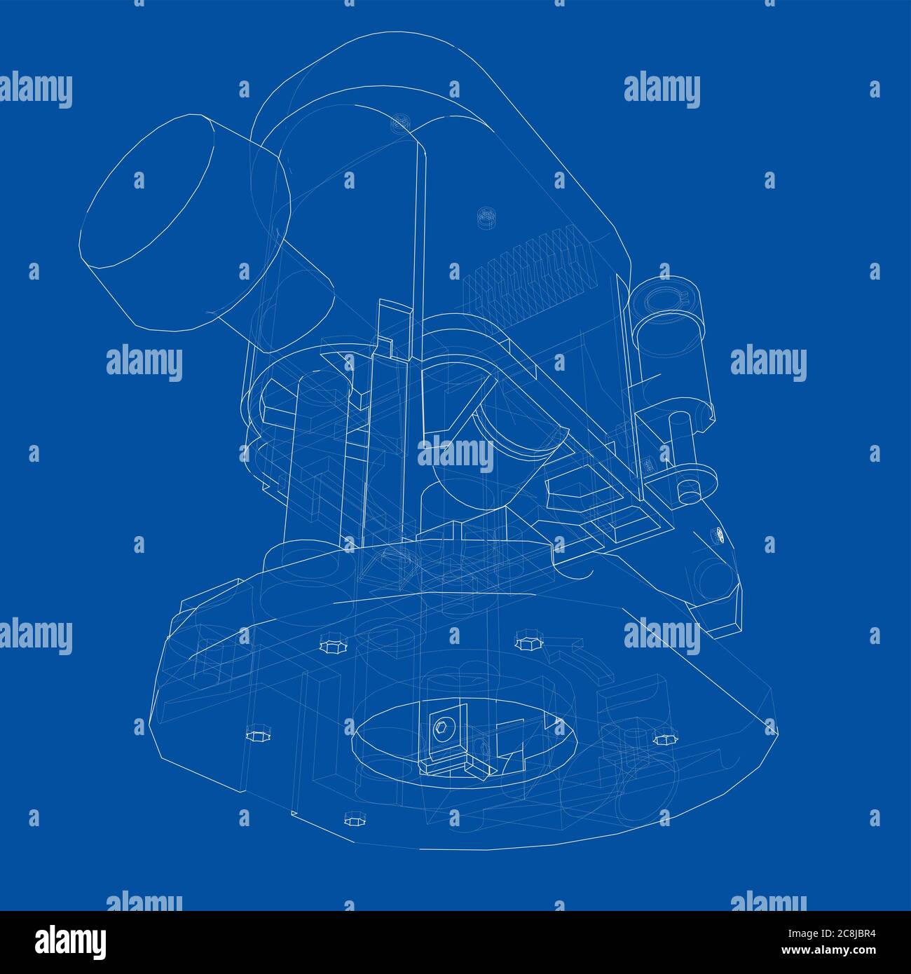 Outline milling machine Stock Photo - Alamy