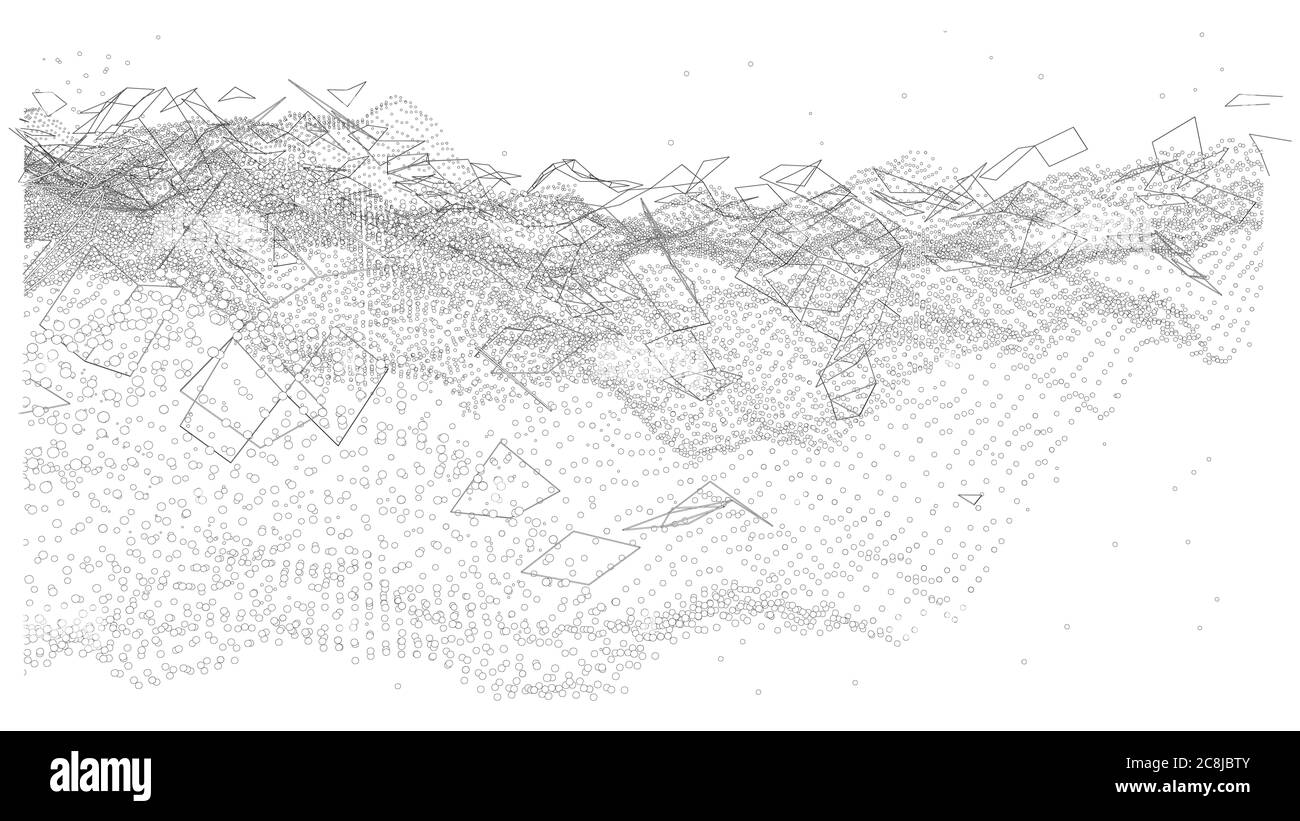 background consisting of dots and lines Stock Photo - Alamy