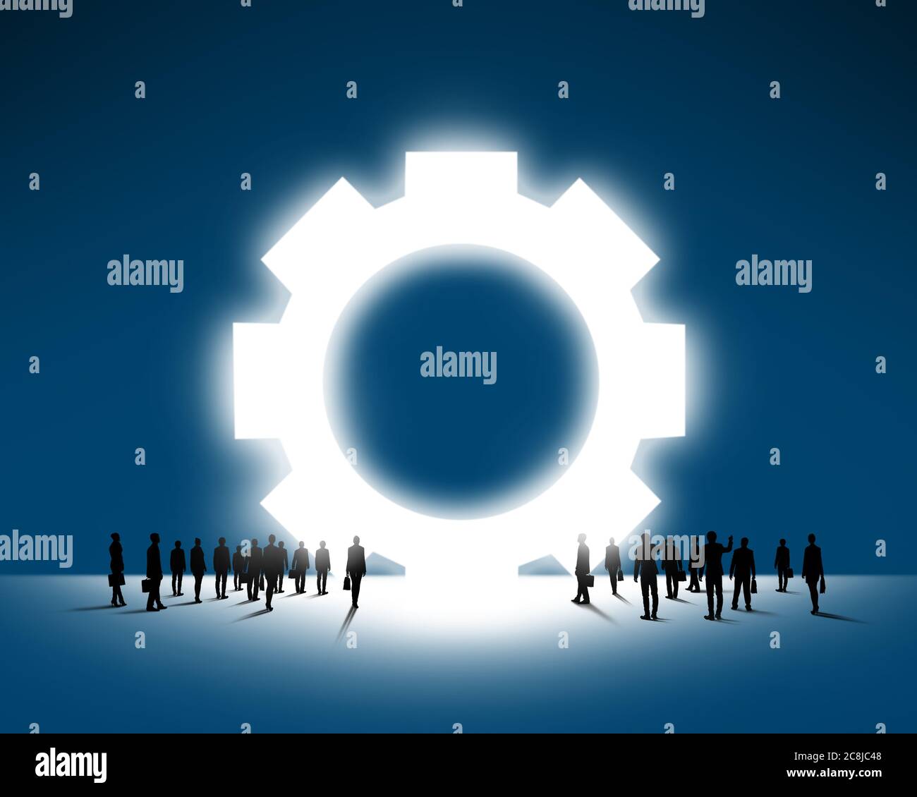 Concept of teamwork organization Stock Photo - Alamy