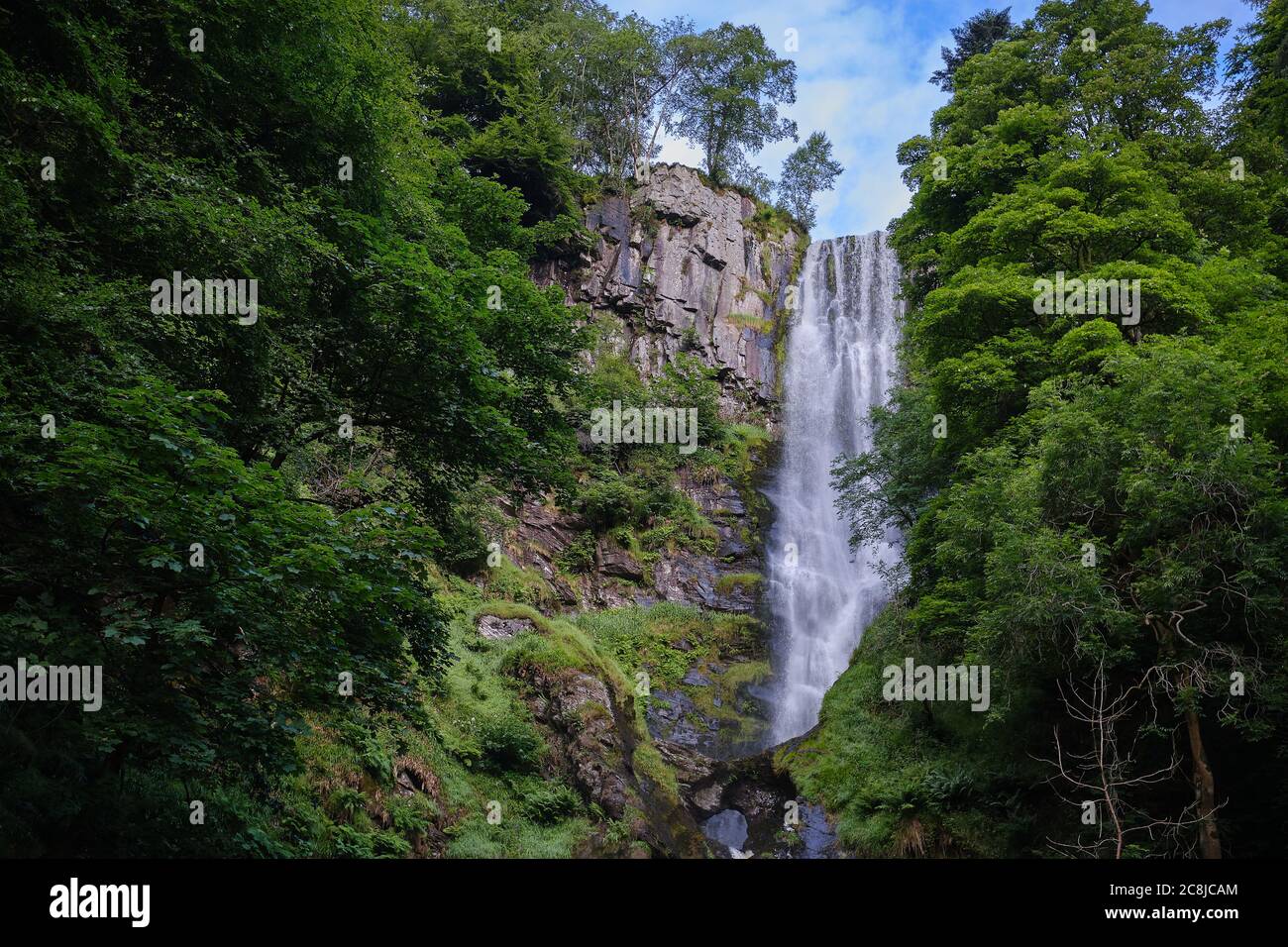 Pistyll Rhaeadr waterfall in Powys, Wales Stock Photo - Alamy