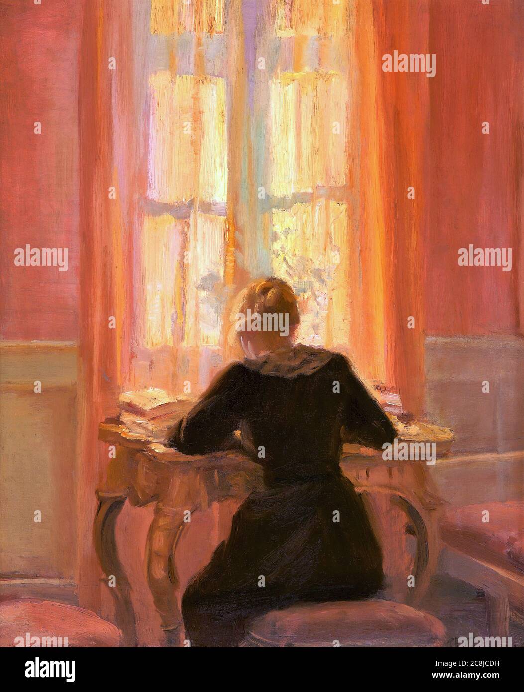 Ancher Anna - Helga Ved Bord - Danish School - 19th and Early 20th ...