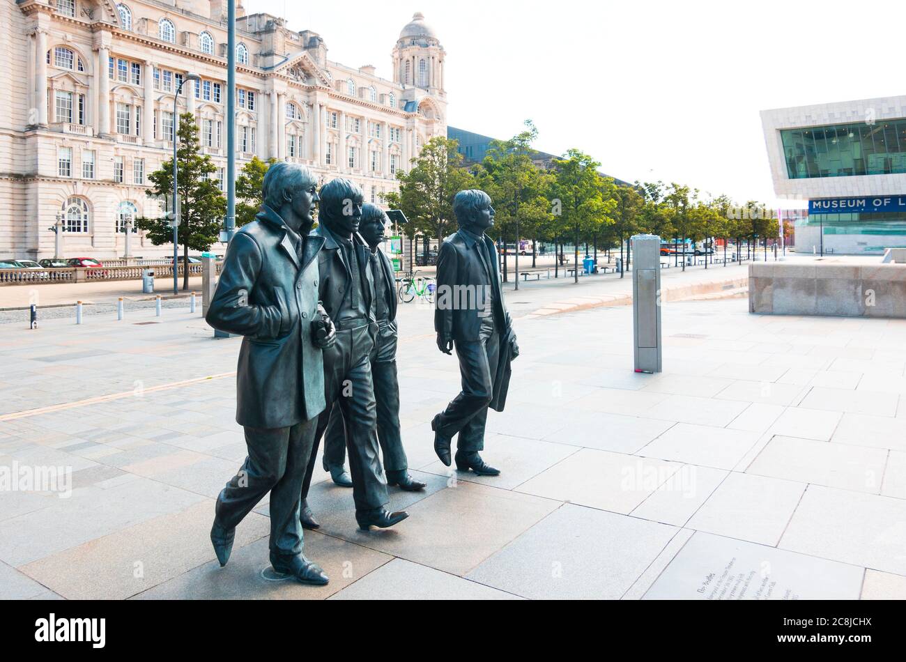 The Beatles statue at Pier Head in Liverpool Stock Photo - Alamy