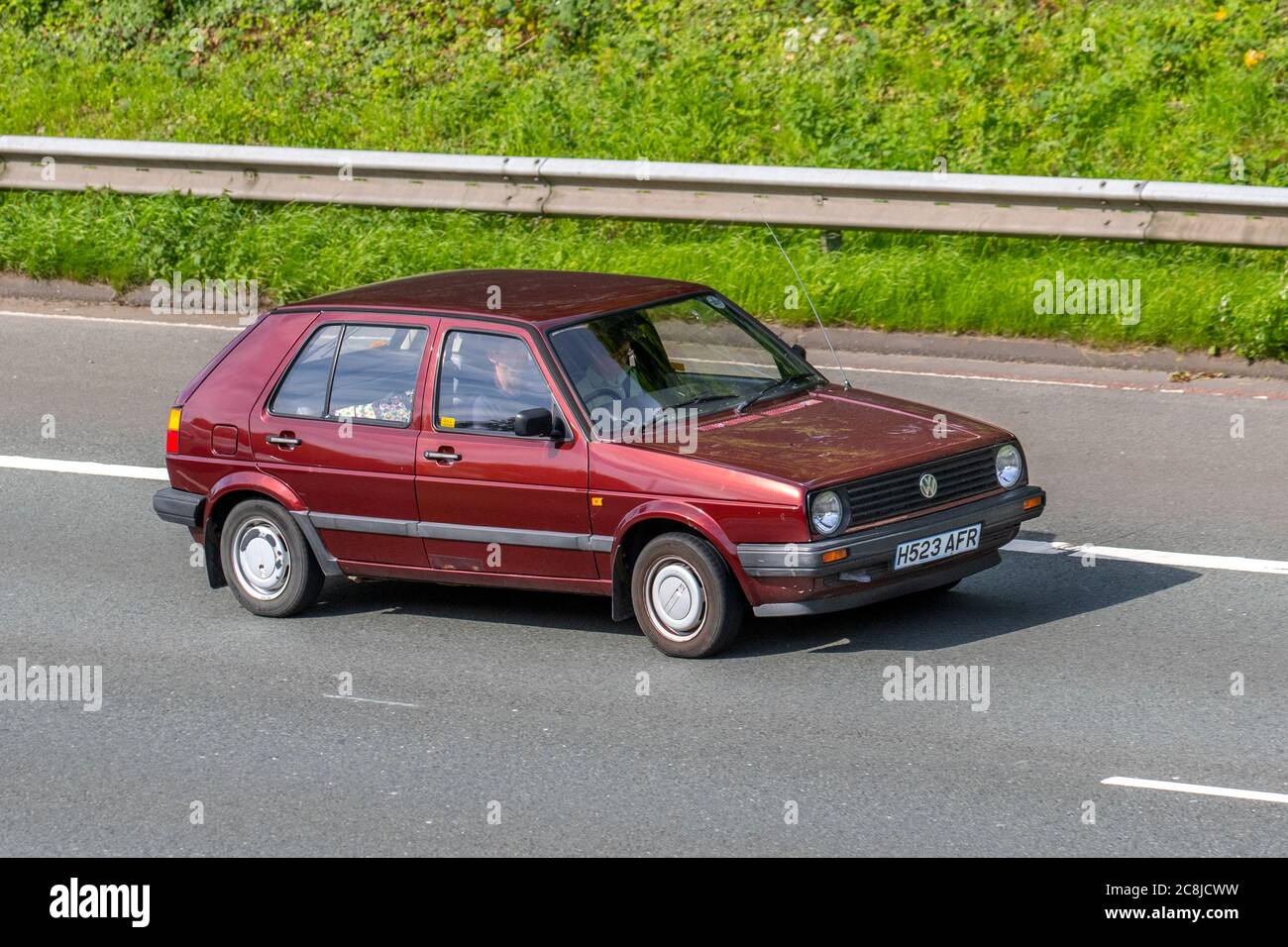 Vw volkswagen golf iii cabrio sport edition red hi-res stock ...