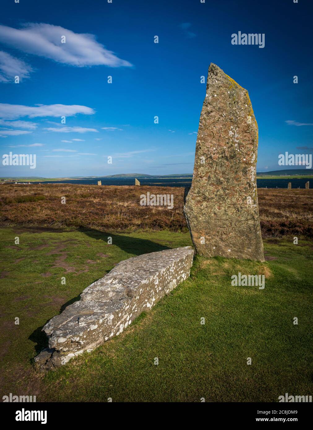 The Ring of Brodgar Neolithic henge and stone circle on Mainland Orkney ...