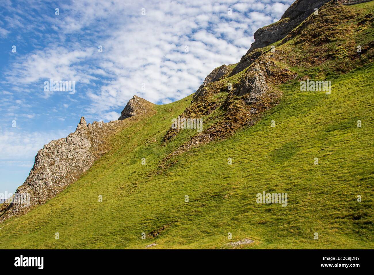 Mam Tor - a beautiful landscape with mountains Stock Photo - Alamy