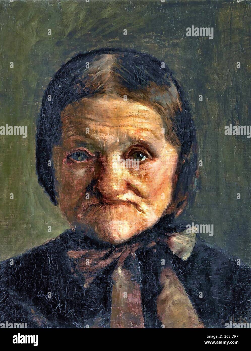 Ancher Michael Peter - Portrait of Maren Bollerhus - Danish School ...