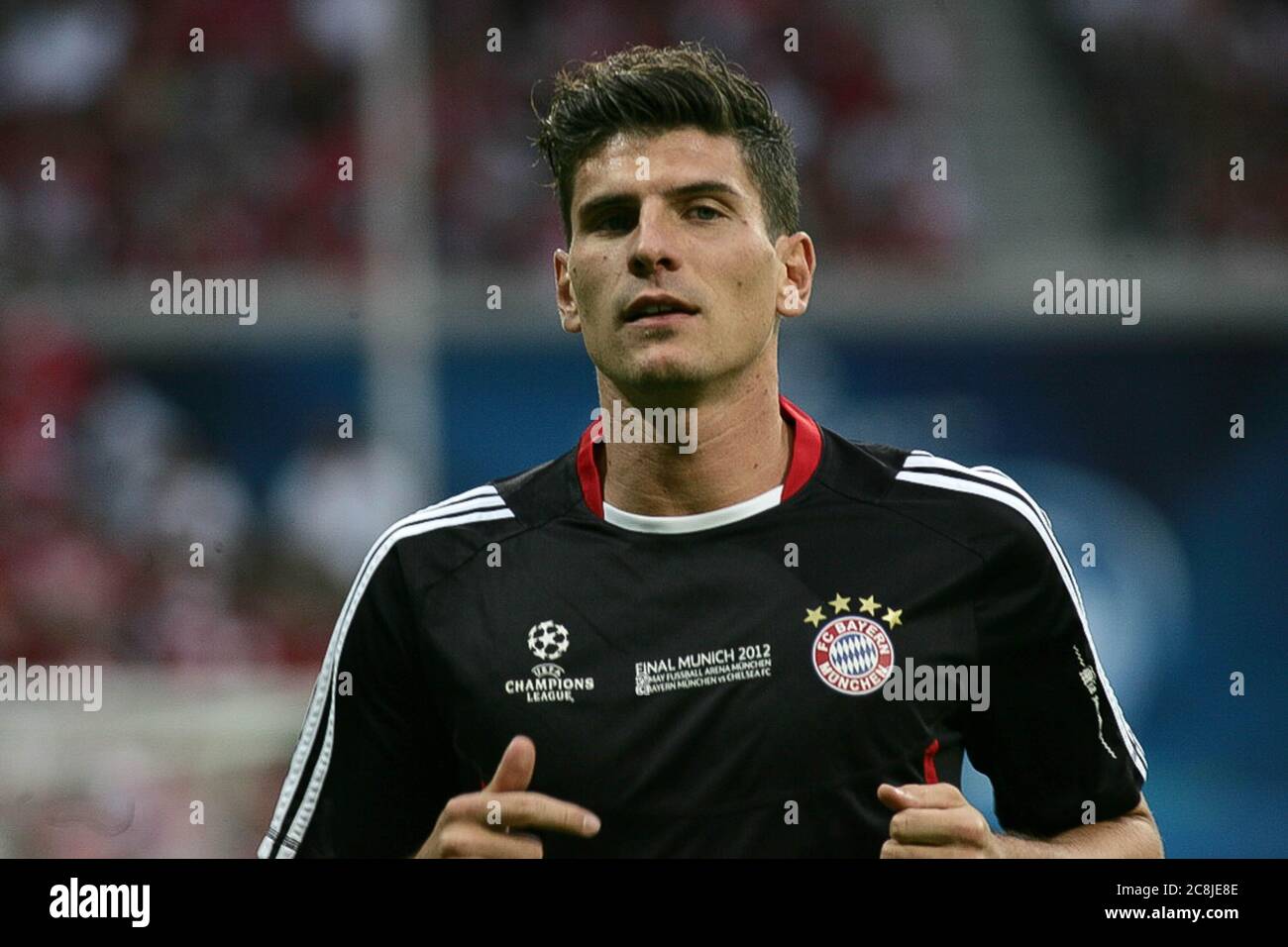 Mario Gomez During the Champion League 2011- 2012, Bayern Munich - FC ...