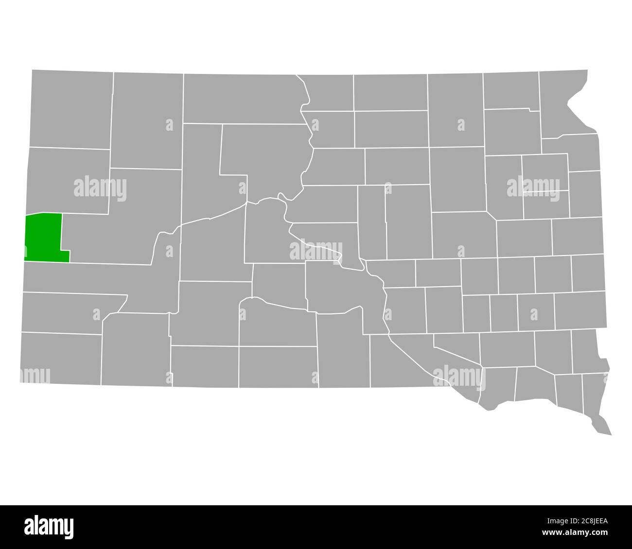 Map of Lawrence in South Dakota Stock Photo - Alamy