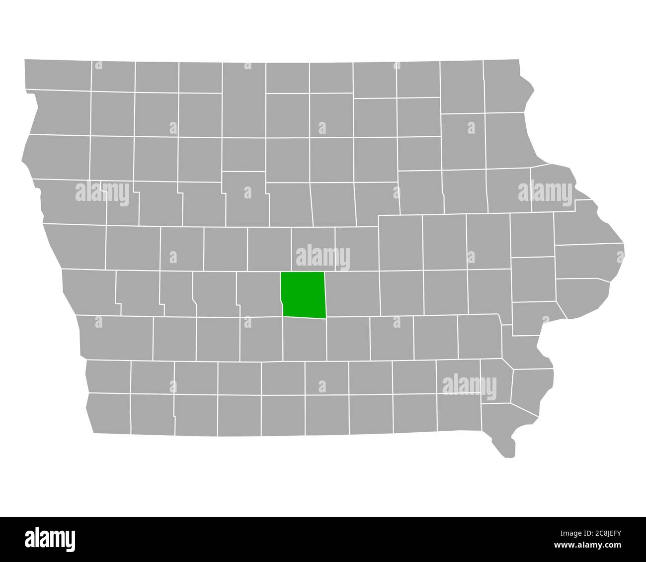 Map of Polk in Iowa Stock Photo - Alamy