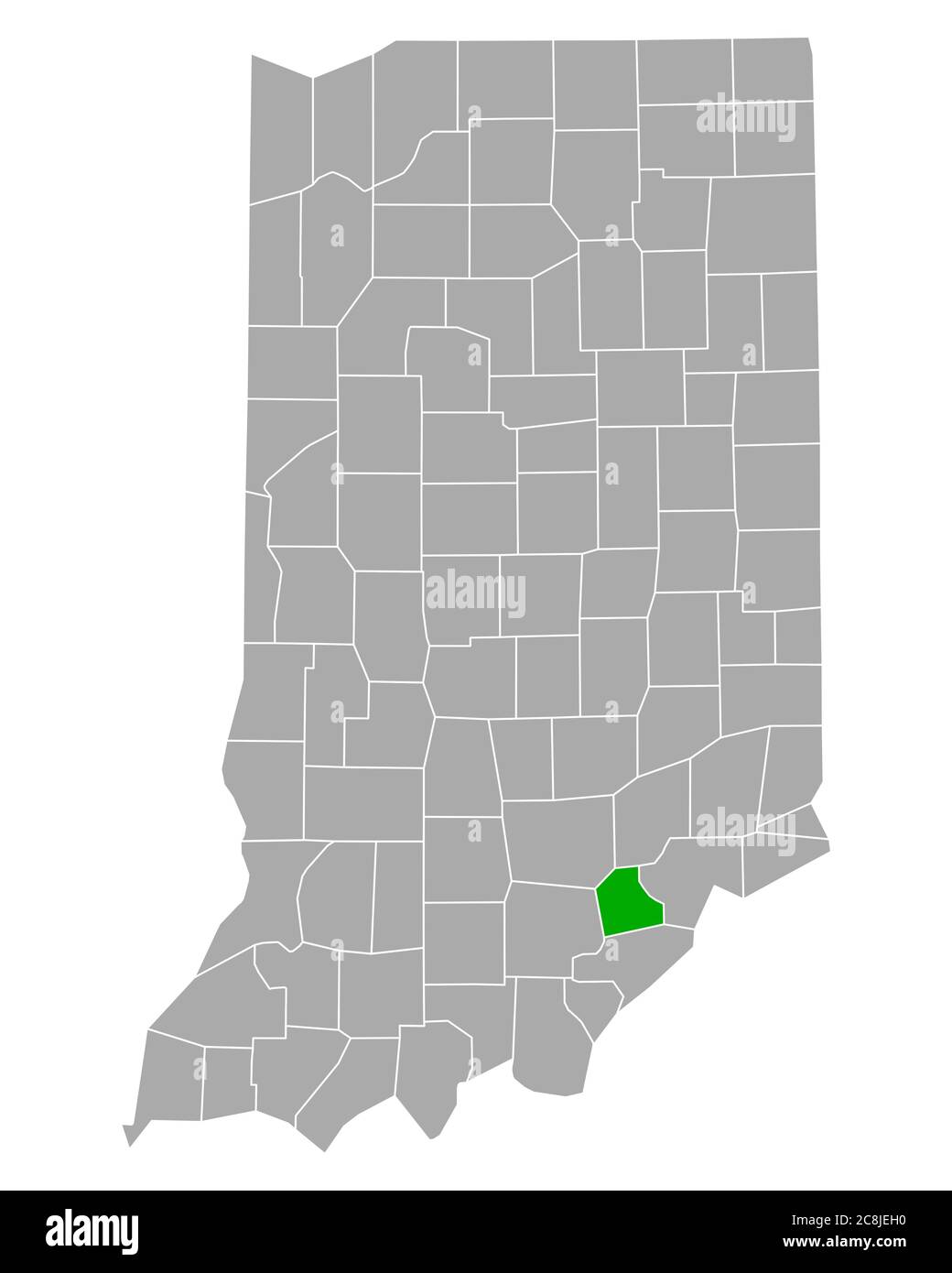 Map of Scott in Indiana Stock Photo - Alamy