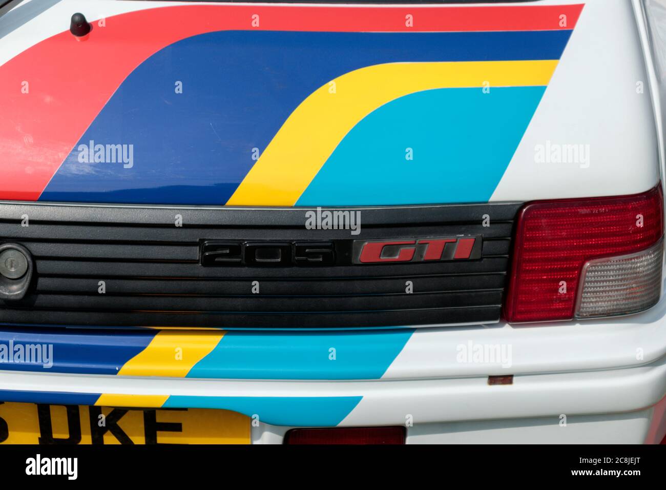 Peugeot 205 GTI rally car Stock Photo - Alamy